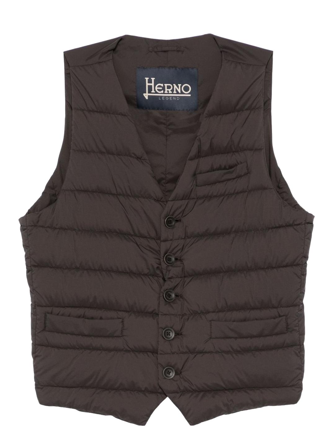 HERNO Herno Single-Breasted Quilted Down Vest